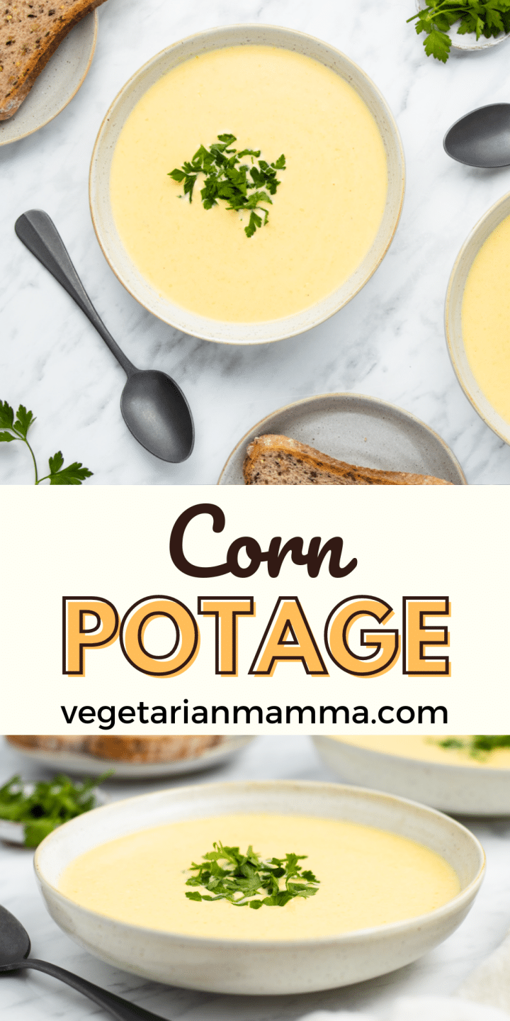 Corn Potage - Vegetarian Mamma
