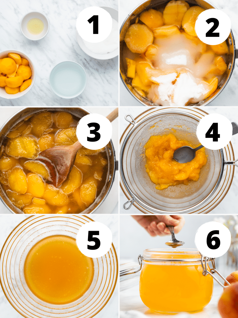 Peach Simple Syrup - Vegetarian Mamma