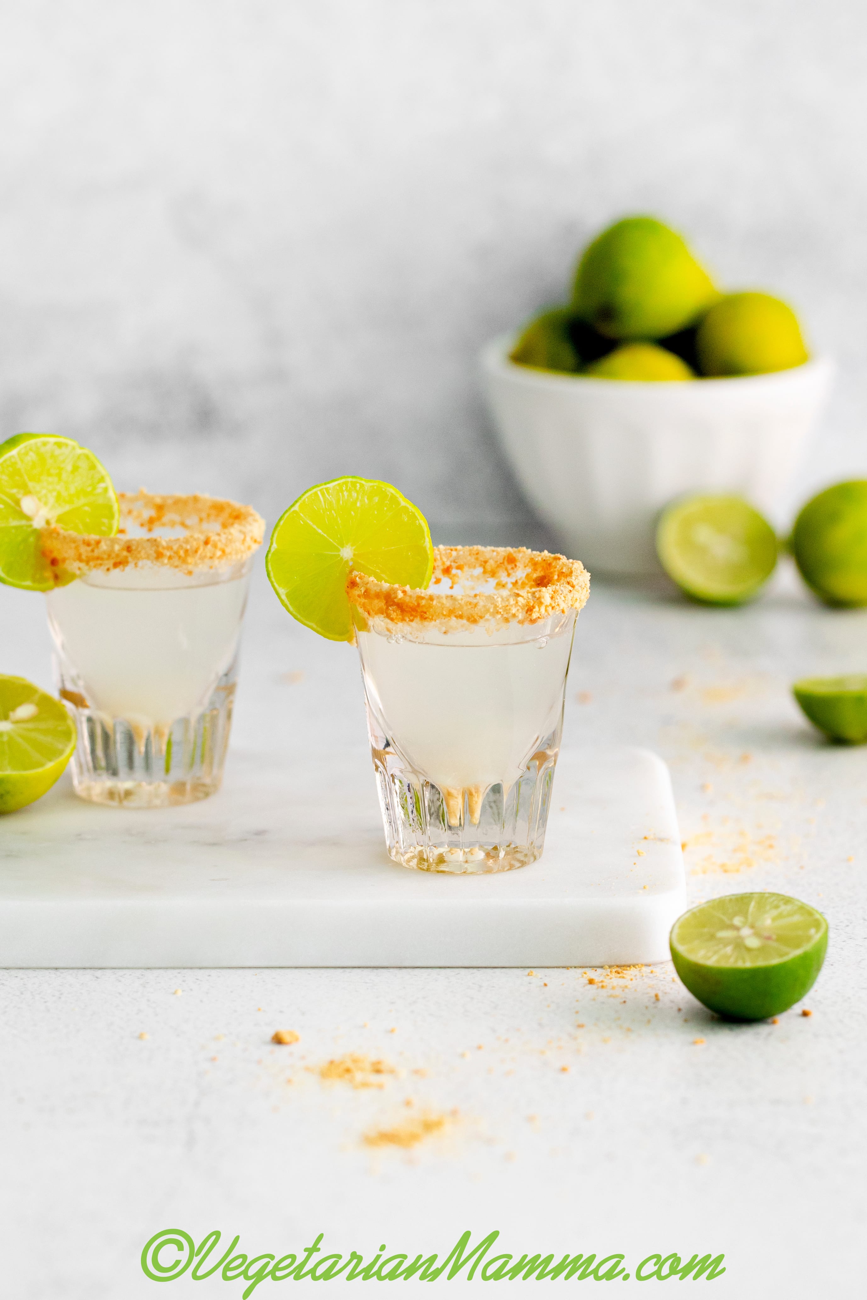 Key Lime Pie Shot Recipe — Easy 2-Ingredient Vodka Shooter - Vegetarian ...