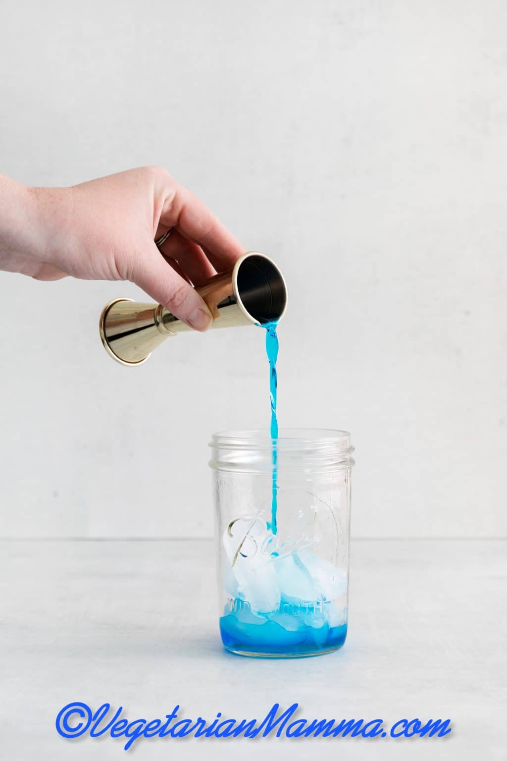 Blue Motorcycle Drink - Vegetarian Mamma