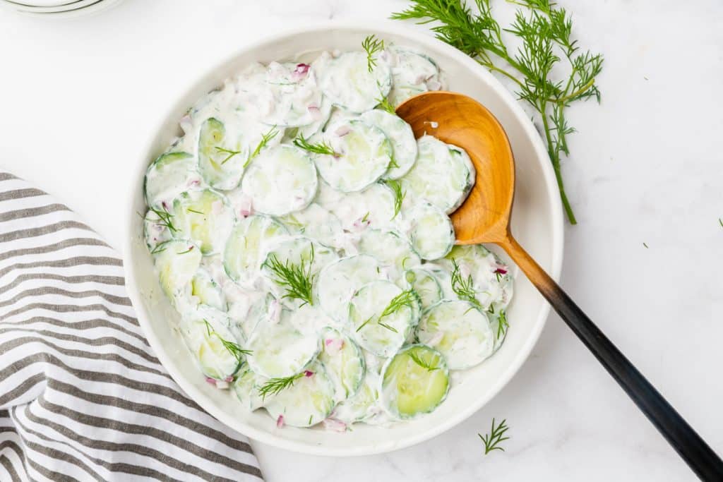 Polish Cucumber Salad - Vegetarian Mamma