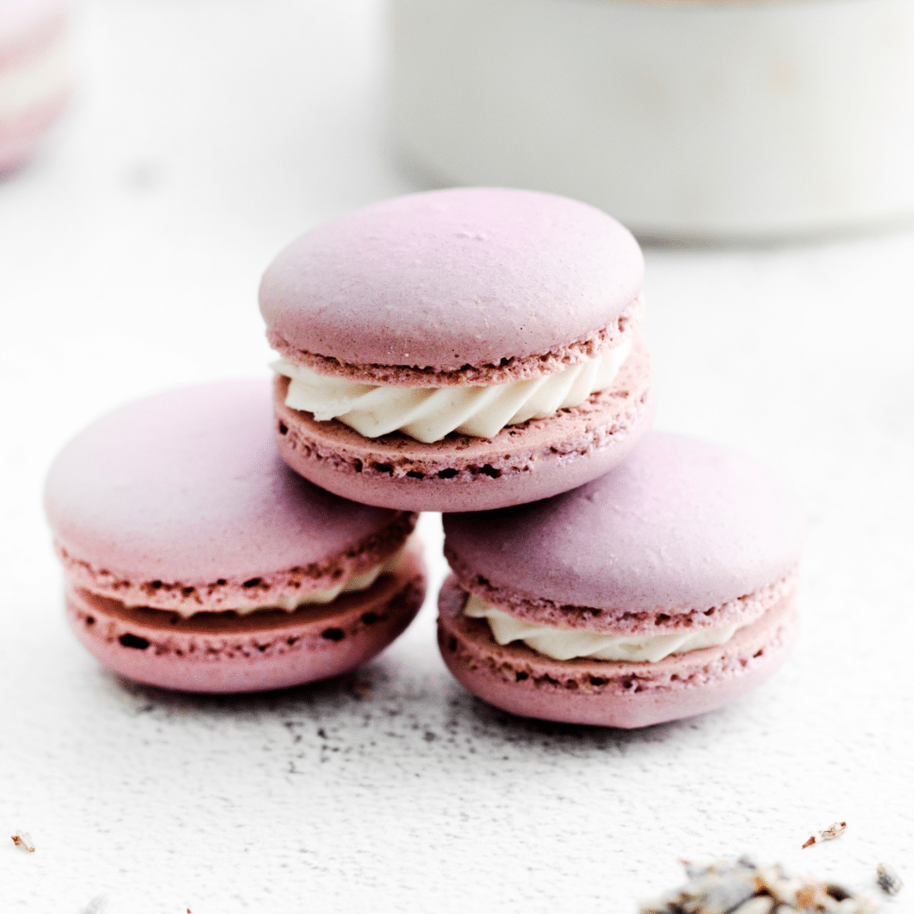 Lavender Macarons - Vegetarian Mamma