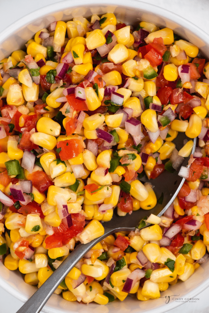 Roasted Corn Pico - Vegetarian Mamma