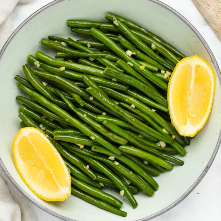 The Best Sauteed Green Beans with Garlic - Vegetarian Mamma